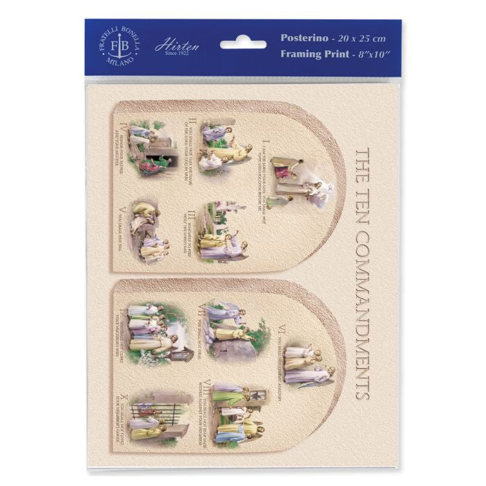 The Ten Commandments Poster 8 x 10" – St. Anthony's Catholic Gift Shop