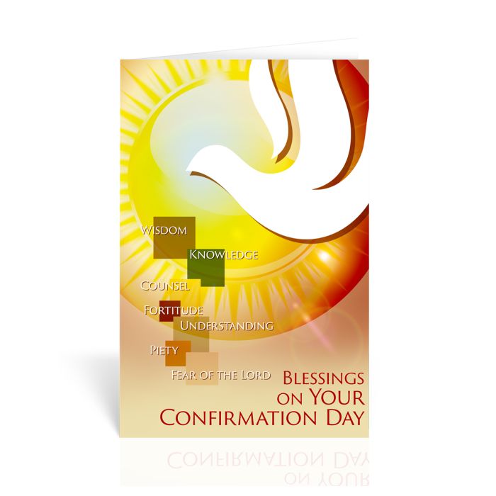 Seven Gifts of the Holy Spirit Confirmation Greeting Card – St. Anthony ...