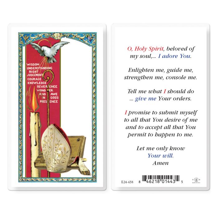 Confirmation Seven Gifts of The Holy Spirit Holy Card – St. Anthony's ...