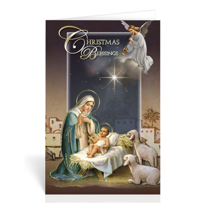 Christmas Blessings Greeting Card – St. Anthony's Catholic Gift Shop