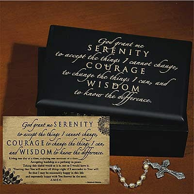 Serenity Prayer Keepsake Box – St. Anthony's Catholic Gift Shop