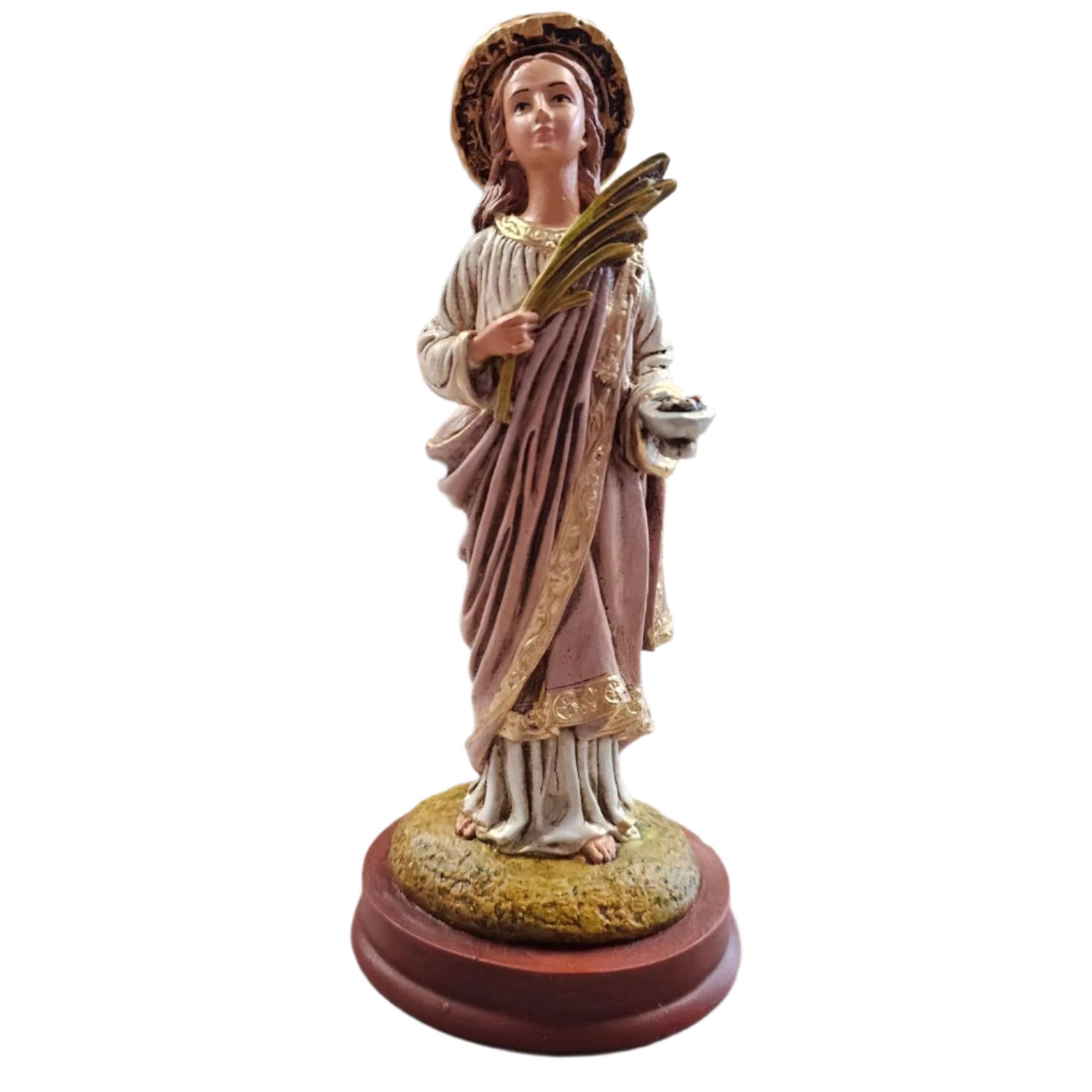 St. Lucy, Liscano Collection - 8" Statue – St. Anthony's Catholic Gift Shop