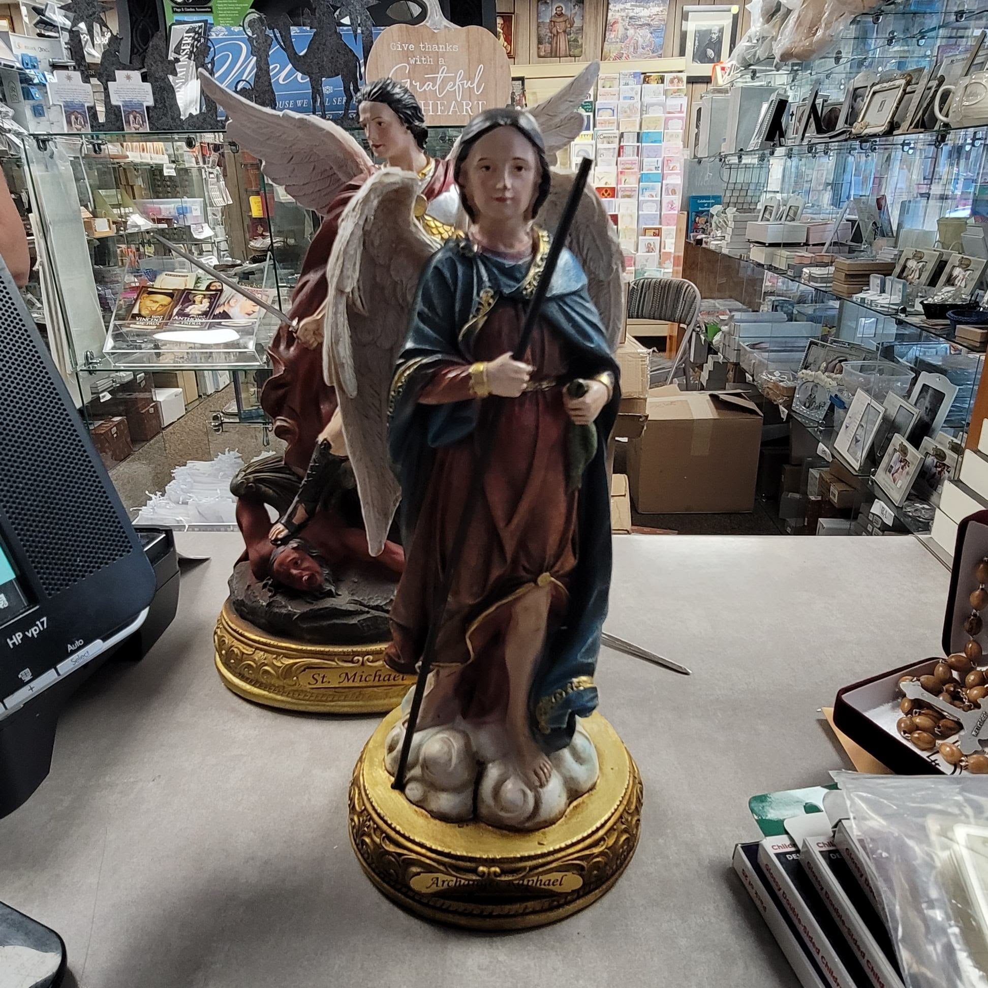 St. Raphael the Archangel statue - 12 inches – St. Anthony's Catholic ...