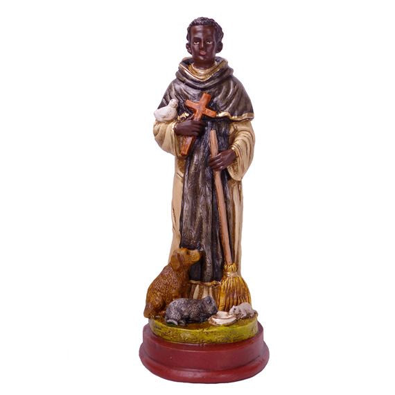 St. Martin De Porres, Liscano - 8.5" Statue – St. Anthony's Catholic ...