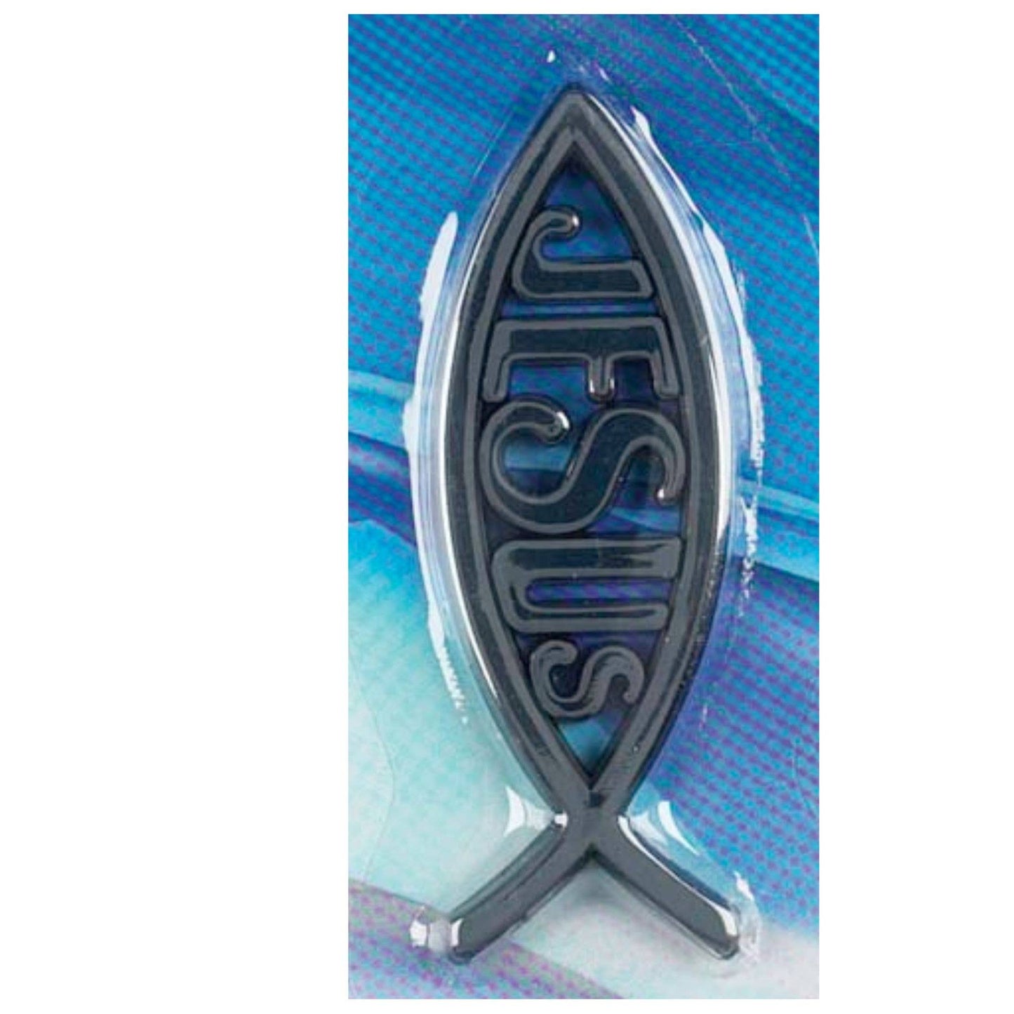 Auto Emblem Fish (Ichthus) Jesus - Mini – St. Anthony's Catholic Gift Shop