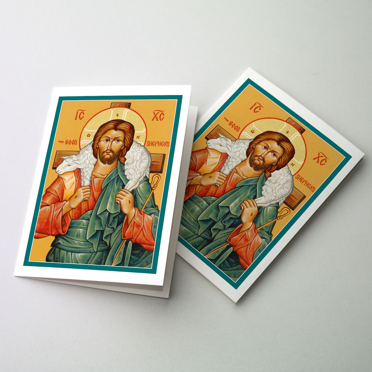 The Good Shepherd Icon Greeting Card – St. Anthony's Catholic Gift Shop