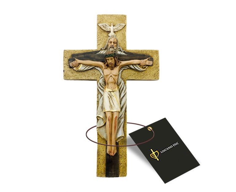 The Holy Trinity Crucifix - 15" – St. Anthony's Catholic Gift Shop