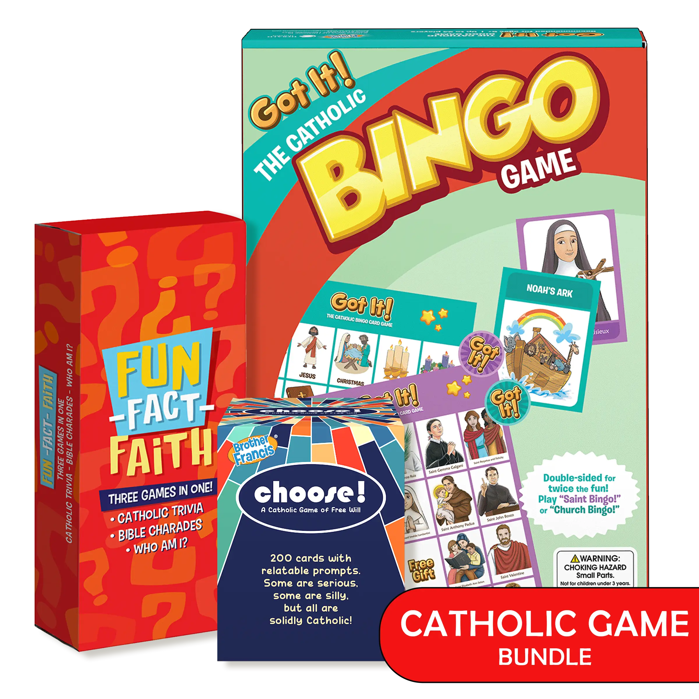 Brother Francis Catholic Game Bundle: Bingo, Choose, Fun-Fact-Faith ...