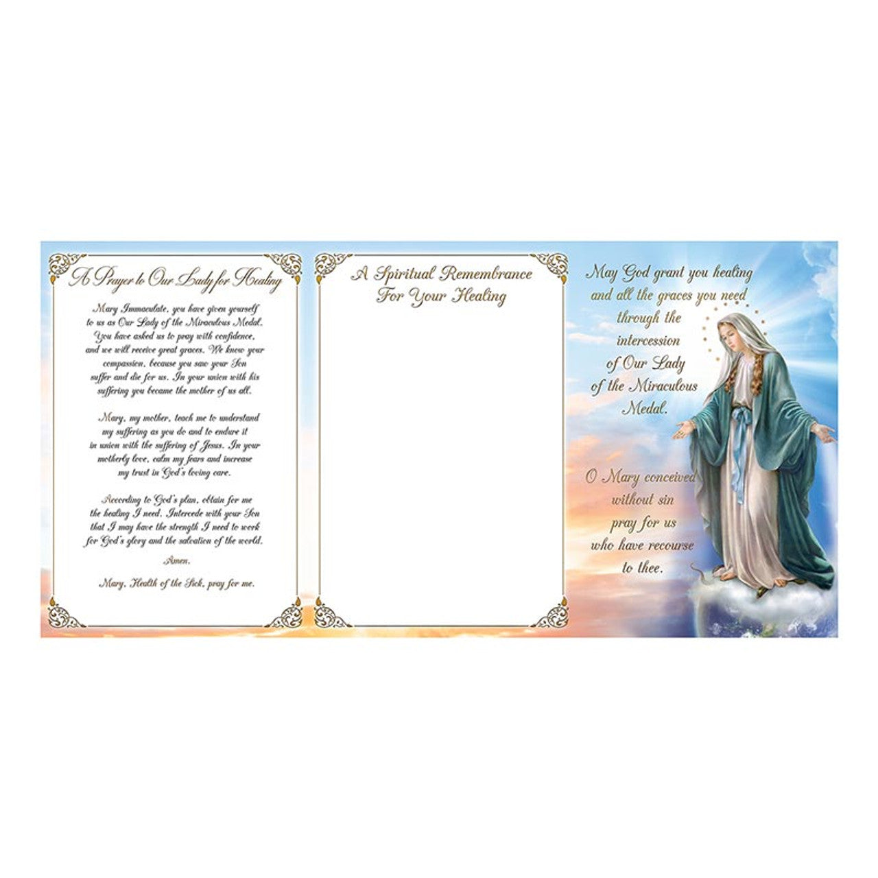 That You May Be Healed Greeting Card – St. Anthony's Catholic Gift Shop