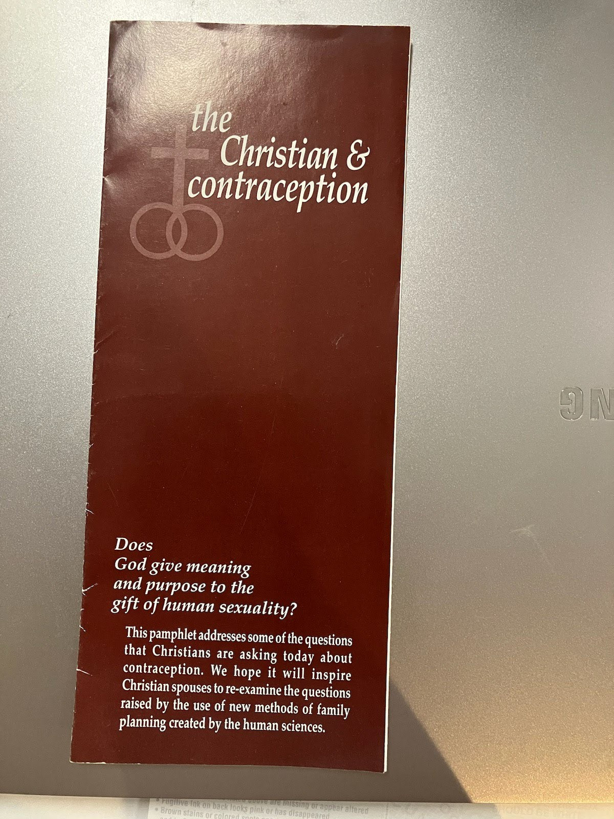 The Christian And Contraception – St. Anthony's Catholic Gift Shop