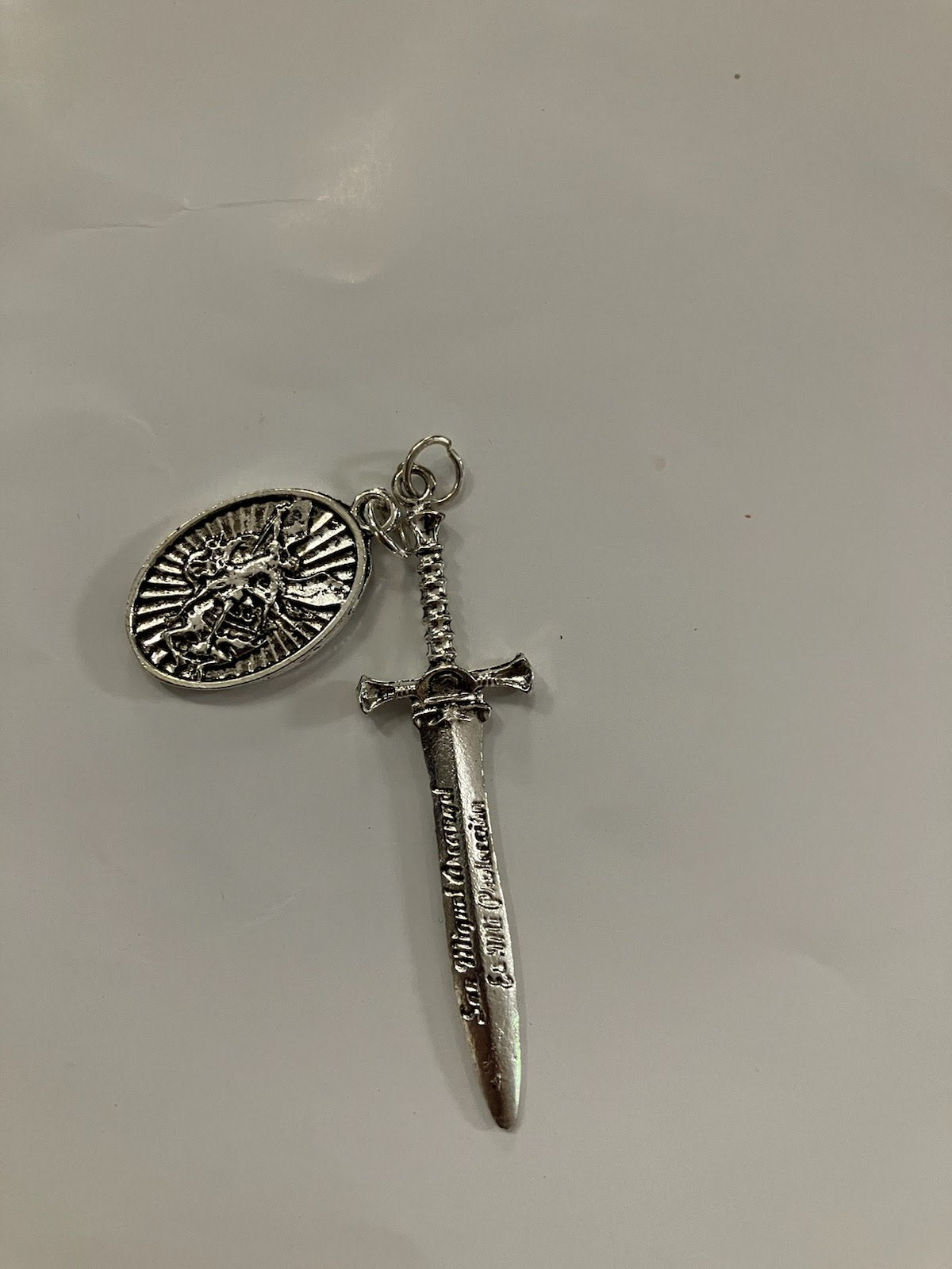 St. Michael Medal and Sword – St. Anthony's Catholic Gift Shop