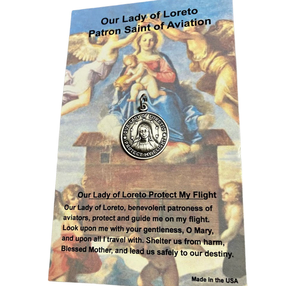 Our Lady of Loreto Medal - Protect My Flight – St. Anthony's Catholic ...