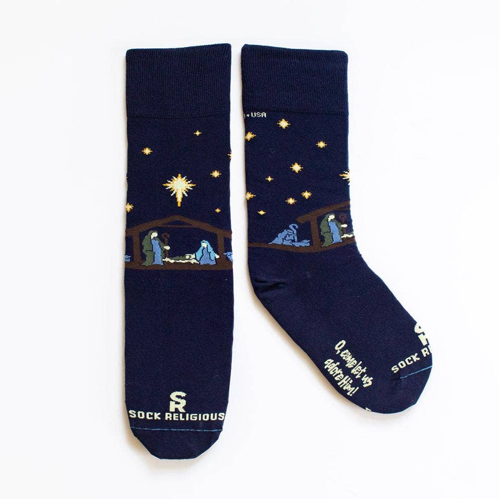 Nativity Adult Socks – St. Anthony's Catholic Gift Shop